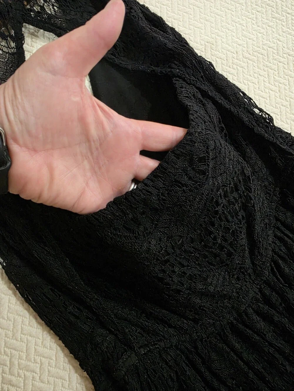 Xhilaration | Dresses | Xhilaration Black Lace Skater Dress Medium ...